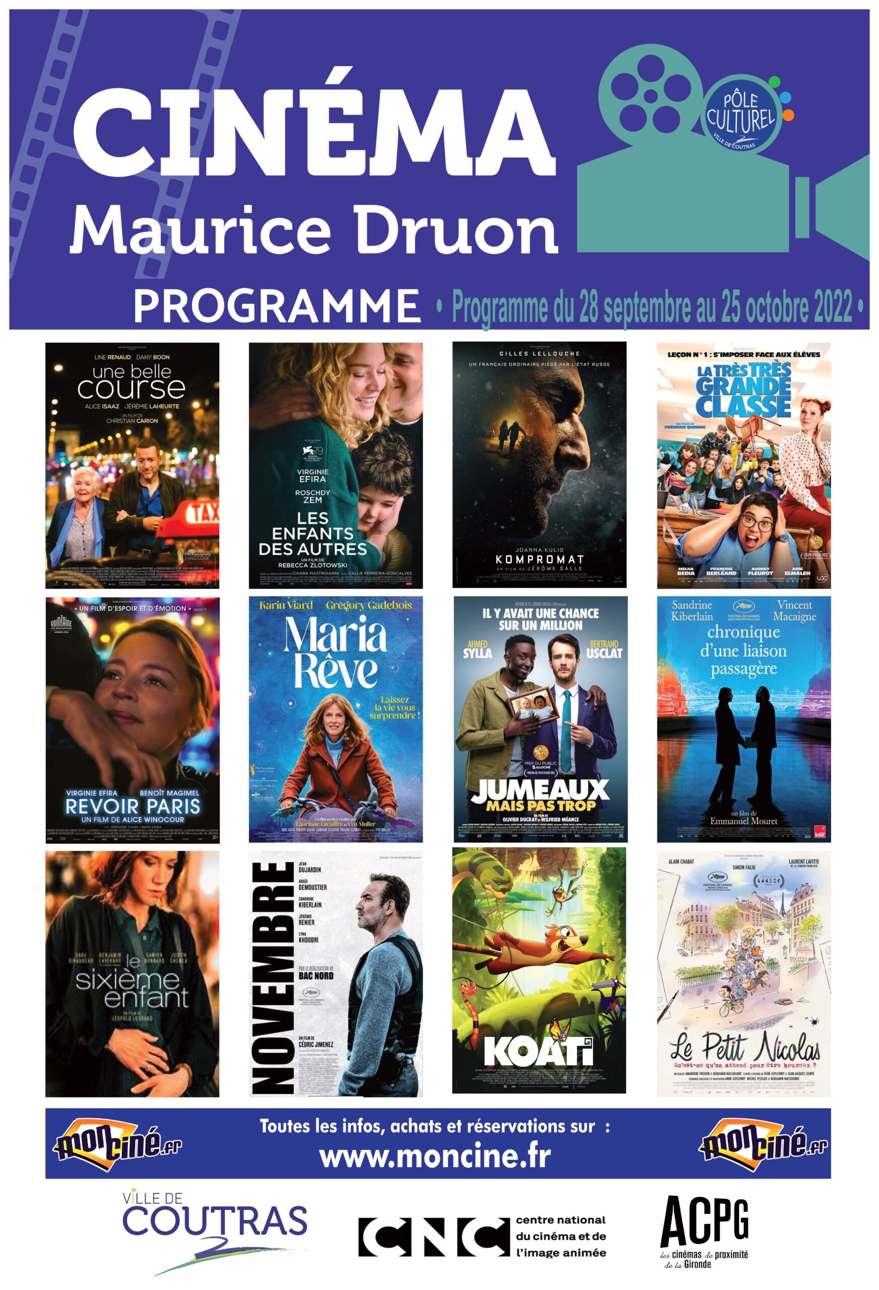 Découvrez votre programme cinéma ! - Coutras Découvrez votre programme cinéma ! - Coutras