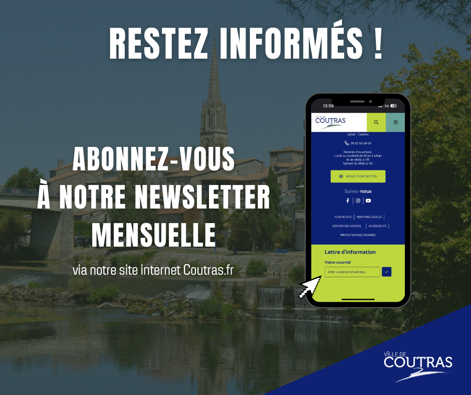 Notre nouvelle newsletter “Le Petit Coutrillon” - Coutras